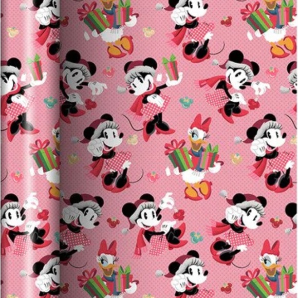 Disney | Holiday | Disney Minnie Mouse Daffy Duck Gift Wrap 2 Rolls ...